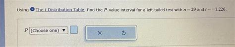 solved using 9 the t distribution table find the p value