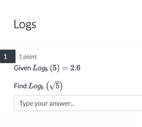 solved given logb 5 2 6 find logb 5