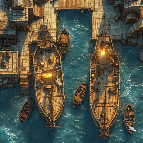 10 Ships And Docks Battle Maps Dnd Pathfinder Dandd Battlemap