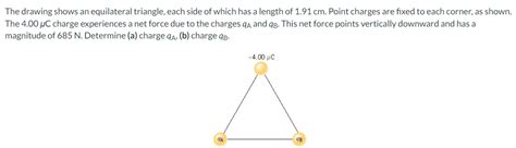 Solved The Drawing Shows An Equilateral Triangle Each Side Chegg