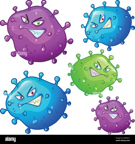 Bacteria With Facial Expressions Stock Vector Image And Art Alamy Bacteria With Facial Expressions Stock Vector Image And Art Alamy