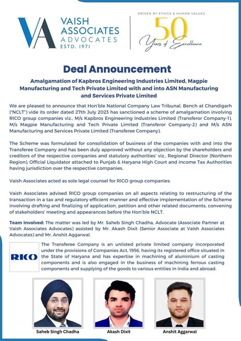 Saheb Singh Chadha On Linkedin Glad To Have Led This Transaction Thanks Alot Akash Dixit And