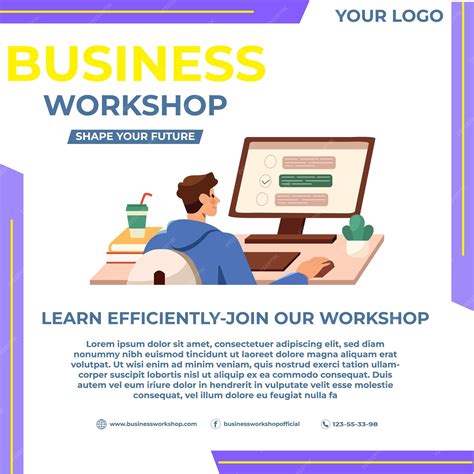 Premium Vector Training Poster