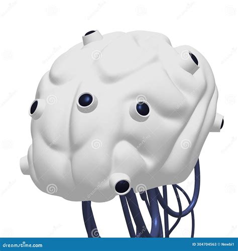 Cyber Brain Wired Neural Network Robotic Eternal Organ Cyborg Brain