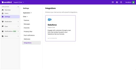 Integrate With Salesforce Service Cloud Support Chat Sendbird Docs