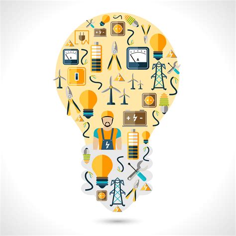 Electricity Concept Flat 428376 Vector Art At Vecteezy