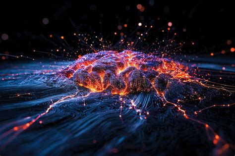 A Digital Brain With Interconnected Nodes Symbolizing Ai Driven Language Models And Data