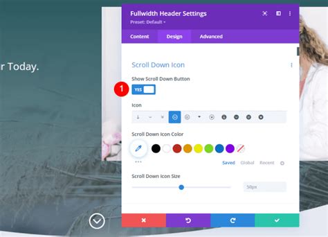 How To Include A Scroll Down Button In Your Divi Fullwidth Header Module