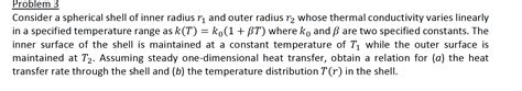 Solved Consider A Spherical Shell Of Inner Radius R And Chegg