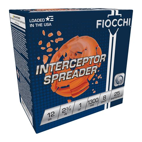 Fiocchi Ammunition Interceptor Spreader 12 Gauge Ammo
