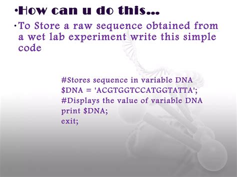 Programming For Biologists Ppt