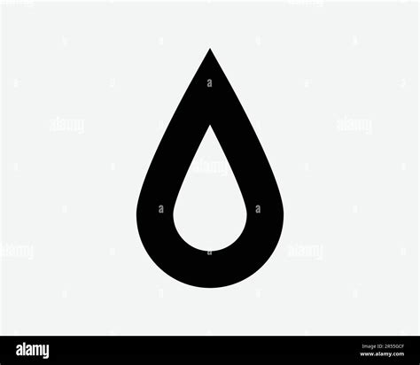 Water Droplet Outline Icon Liquid Drip Drop Rain Blood Wet Oil Dripping Raindrop Sign Symbol