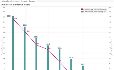 Workbook Burndown Chart