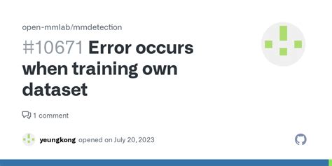 error occurs when training own dataset · issue 10671 · open mmlab mmdetection · github