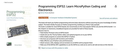 My New Book On Esp32 With Micropython Simon Monk Posted On The Topic Linkedin