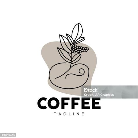 커피 로고 커피 트리 디자인 카페 음료 벡터 아이콘 브랜드 일러스트 레이 션 기호 0명에 대한 스톡 벡터 아트 및 기타 이미지 0명 갈색 광고 Istock
