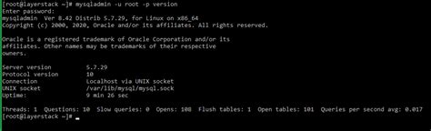 LayerStack Tutorials LayerStack Installing MySQL On Linux Cloud Servers