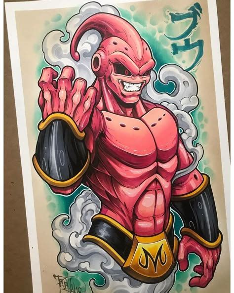 210 Mejores Imágenes De Majin Boo Majin Boo Dibujo De Goku Y Dibujos