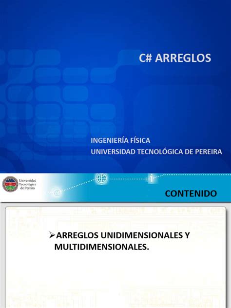 Ptr 4 Arreglos Programacion Pdf