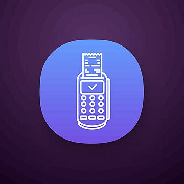 Payment Terminal Receipt App Icon Buy Bank Vector Vector Buy Bank Vector PNG And Vector With