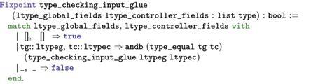Type Checking For Input Glue Function Download Scientific Diagram
