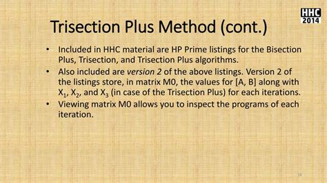 Ppt Trisection Algorithms Powerpoint Presentation Free Download Id