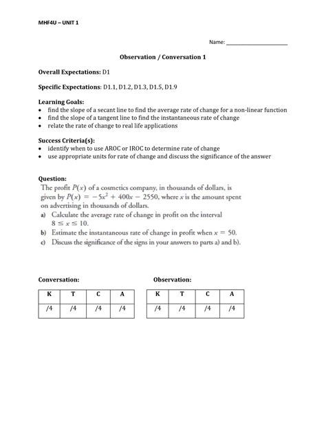 Obs Conv 1 Class Notes Mhf4u Unit 1 Name