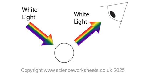 Aqa Gcse Seeing Coloured Objects Science Worksheets