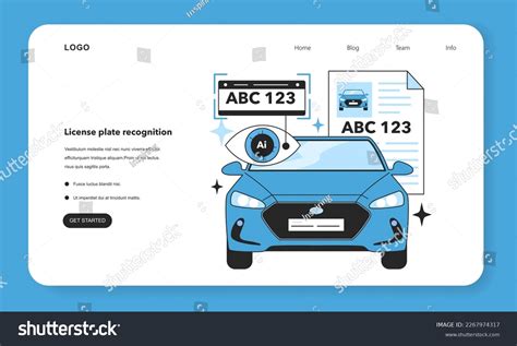 Neural Network License Plate Recognition Selflearning Stock Vector Royalty Free 2267974317