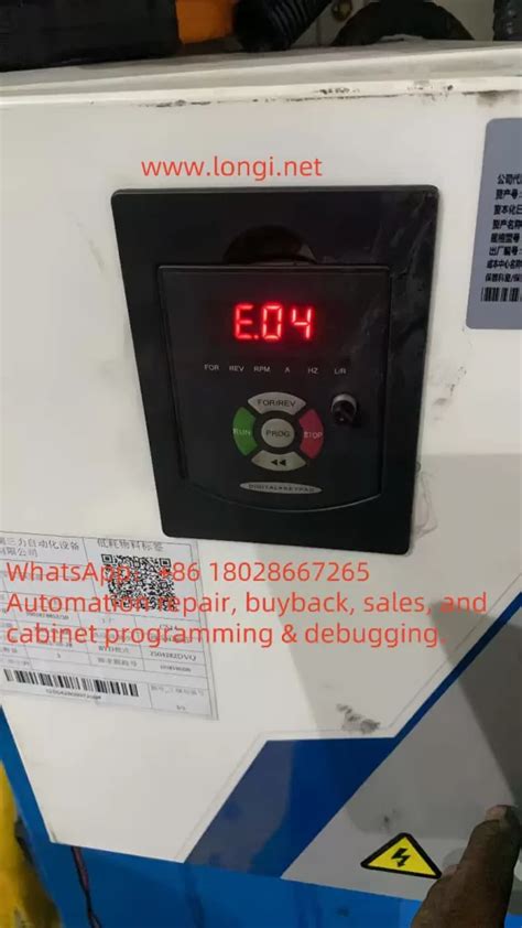 Sjzo Frequency Inverter 200m Series User Manual And E 04 Fault Solution Longi