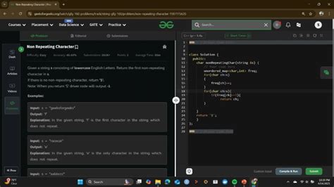 160daysofcode gfg gfg160 geekstreak2025 codingchallenge… seajal