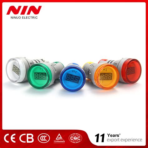 Round Panel Indicator Frequency Meter Led Digital Display Meter 22mm Frequency Meter Digital