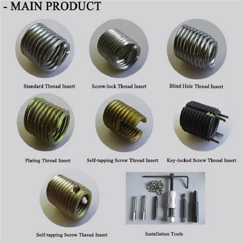 Self Tapping Threaded Insert Slotted Self Tapping Threaded Insert Sus Threaded Insert Zinc