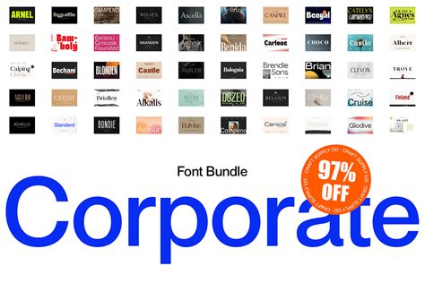 Corporate Font Bundle Behance