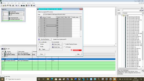 monitor and modify variables in simatic manager