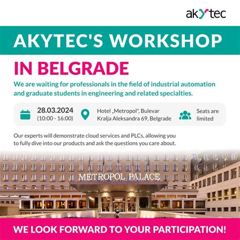 Akytec Gmbh On Linkedin Join Us In Belgrade Akytec Workshop March