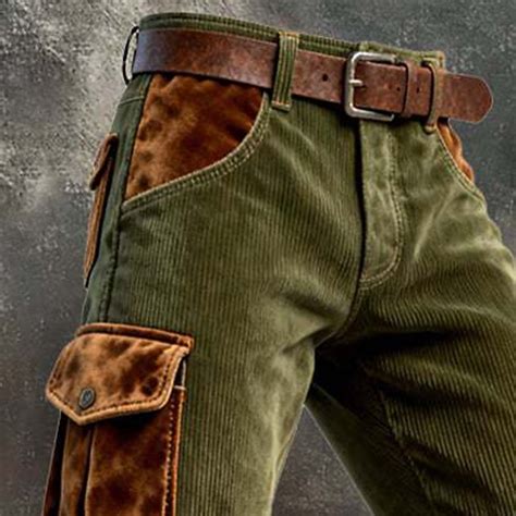 Mens Cargo Pants Cargo Trousers Corduroy Pants Work Pants Casual Pants