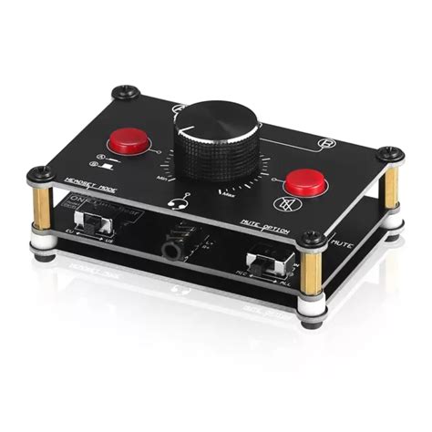 2 Way Microphone Amplifier Speaker Audio Switcher Mic Headphone