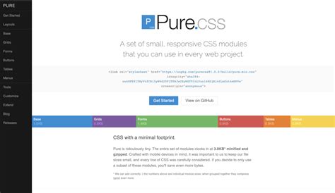 Purecss Css фреймворк Wp Craft