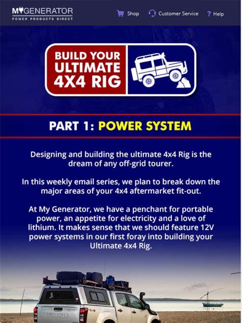 My Generator Build Your Ultimate X Rig Power System Milled