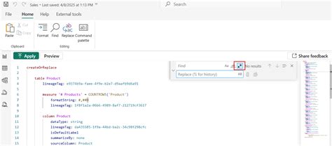 Power Bi Desktop에서 Tmdl테이블 형식 모델 정의 언어 보기 사용 Power Bi Microsoft Learn