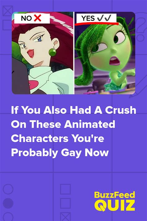 Im Curious If You Also Had A Crush On These Animated Characters Growing Up Having A Crush