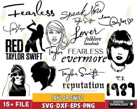 15 File Taylor Swift Svg Bundle Inspire Uplift