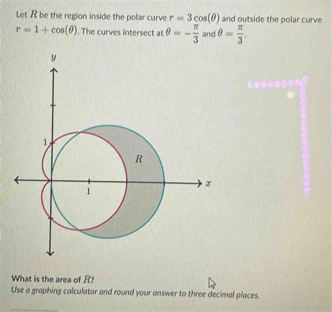 Let Be The Region Inside The Polar Curve R3cos θ And Outside The