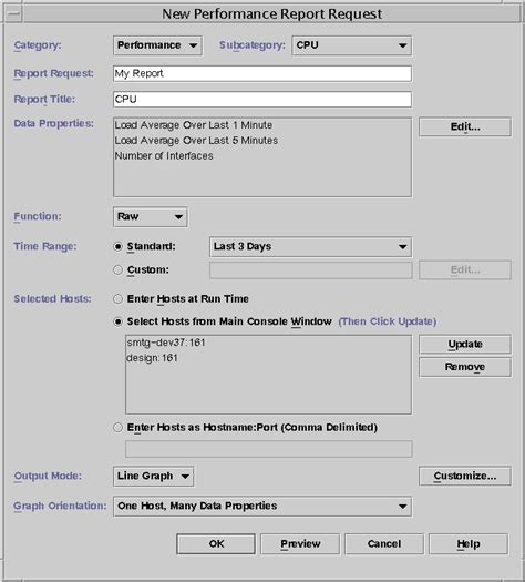Custom Report Templates Sun Management Center 30 Performance