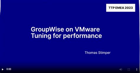 On Demand Session Groupwise On Vmware With Some Updates Groupwise Tips Opentext Groupwise