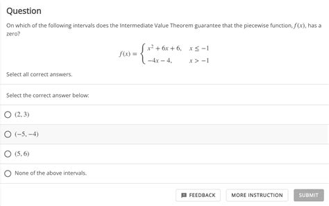 solved question on which of the following intervals does the