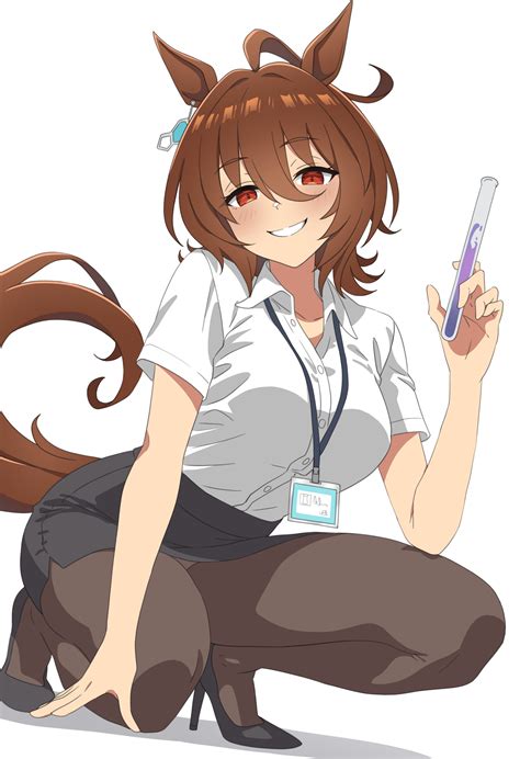 Nekoromancer Agnes Tachyon Umamusume Umamusume Highres 1girl Ahoge Alternate Costume