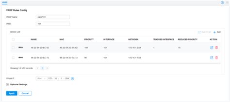 How To Configure Vrrp On Omada L3 Switches Through Omada Sdn Controller Omada Network Support