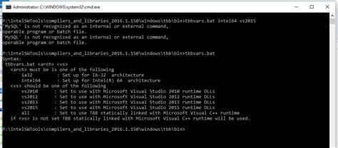 mysql interfering with intel tbb setup stack overflow